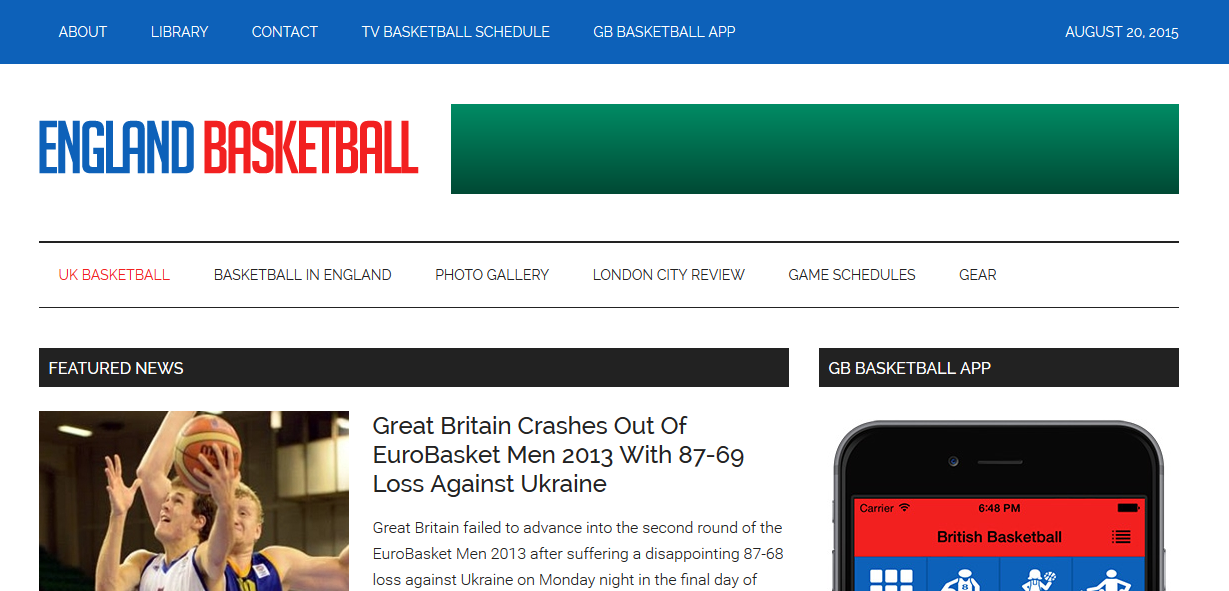 England Basketball Web Design, england basketball blog, basketball ...